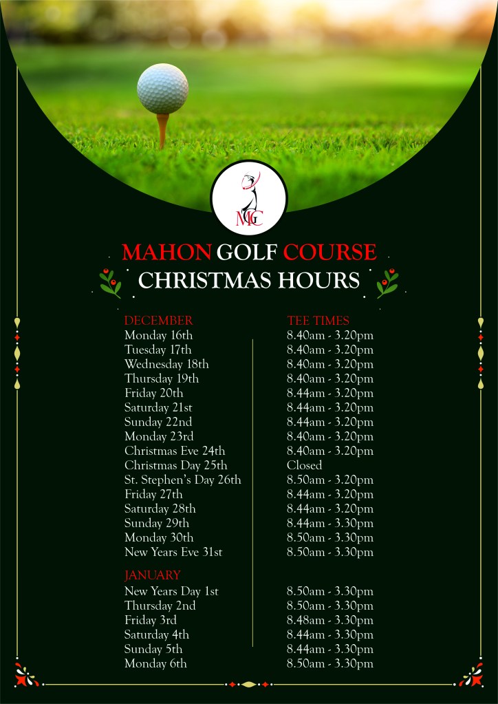 My Homepage - Mahon Golf Course